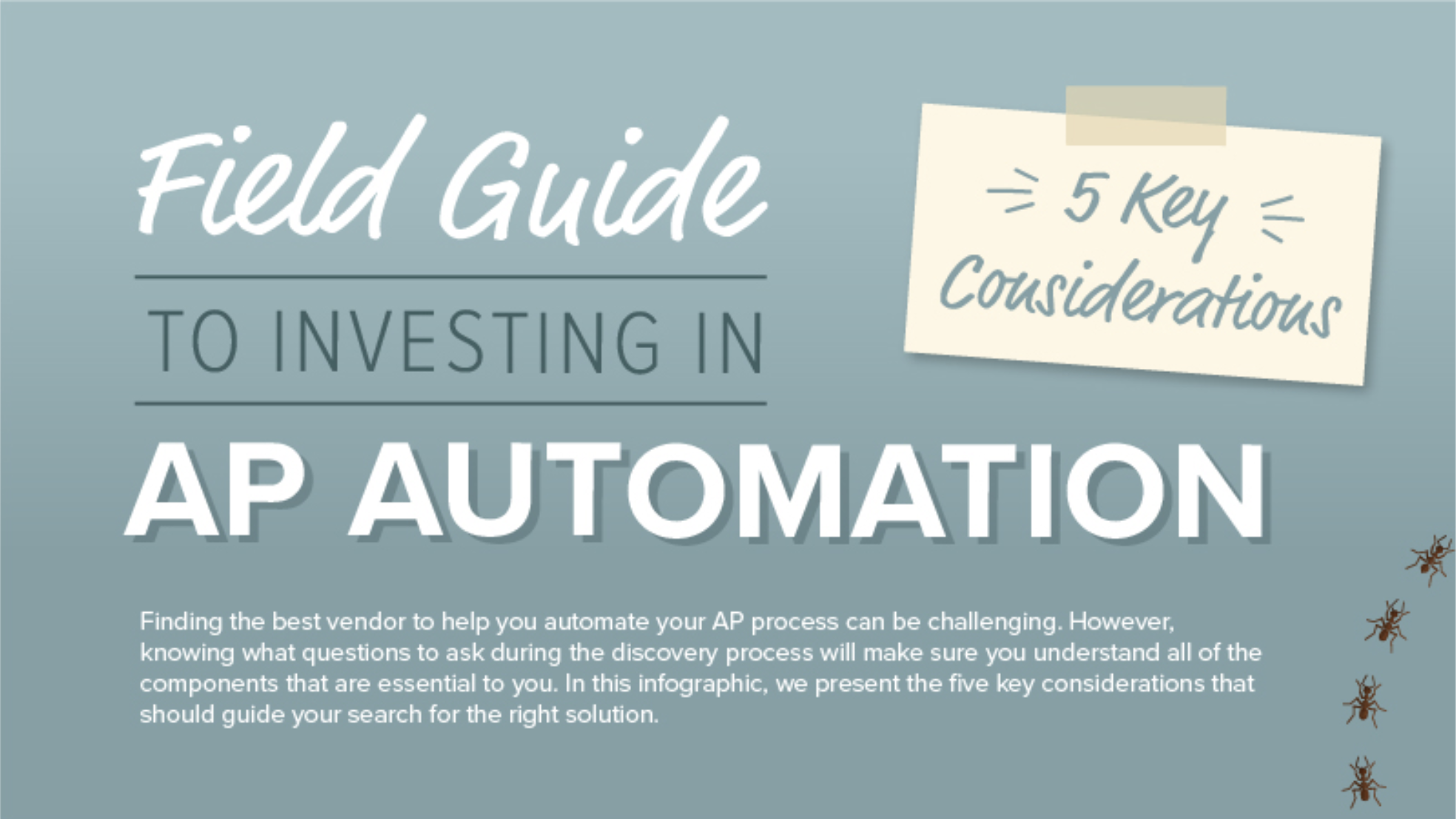 5 Key Considerations When Investing in AP Automation Infographic ... 5 Key Considerations When Investing in AP Automation Infographic ...