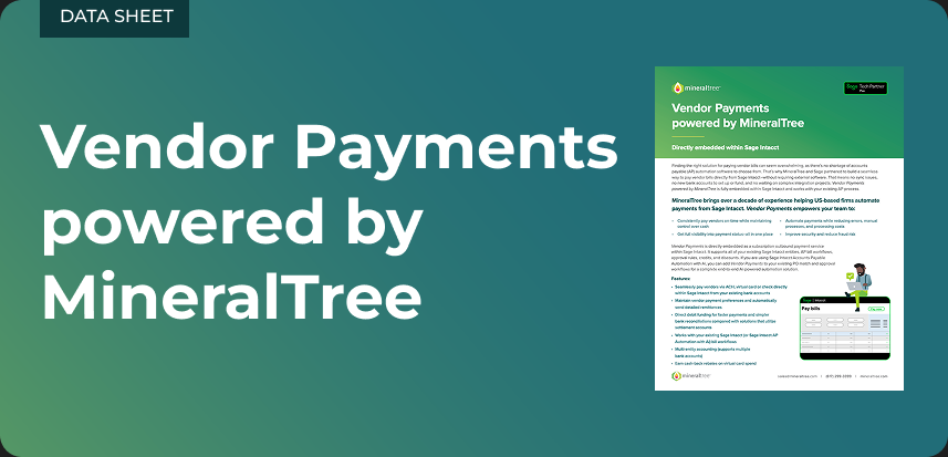 Vendor Payments | MineralTree